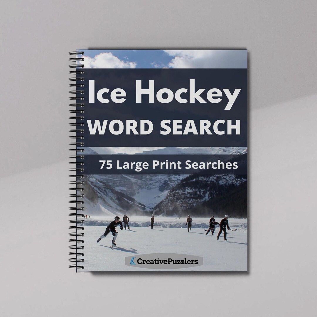 Ice Hockey Word Search: 75 Searches for the Hockey Fan Hockey Gift - Etsy
