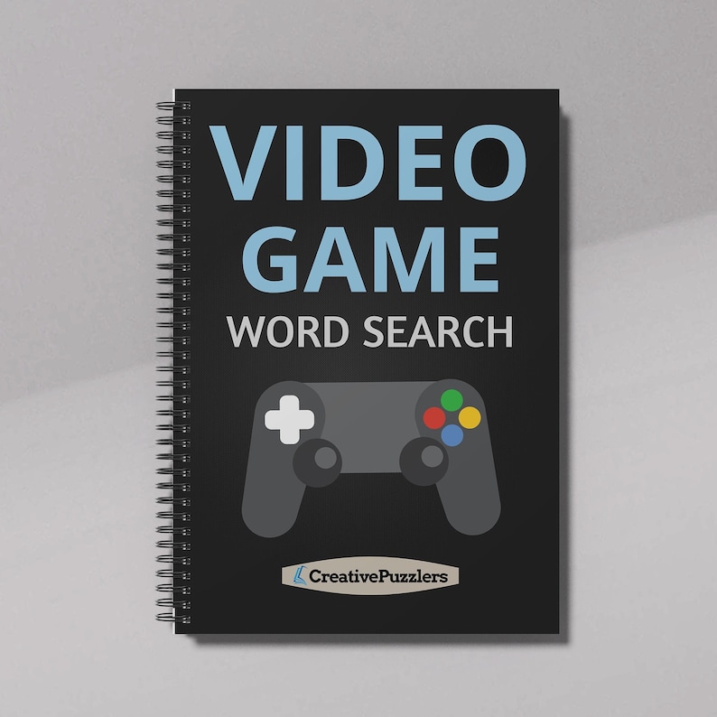 Video Game Word Search: 50 Pages Gaming Gift for Gamers - Etsy