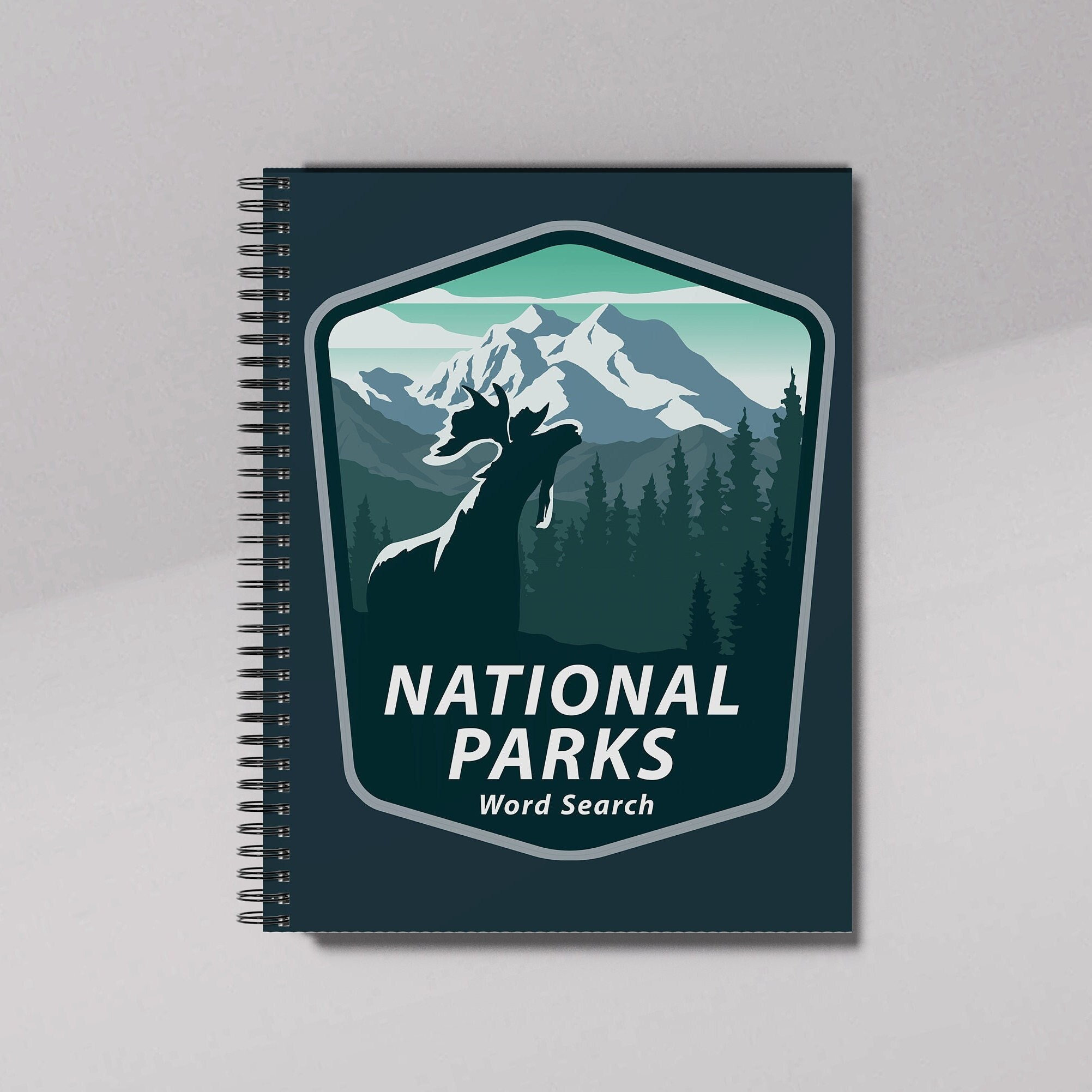 National Parks Word Search 50 Pages National Parks Book Gift - Etsy