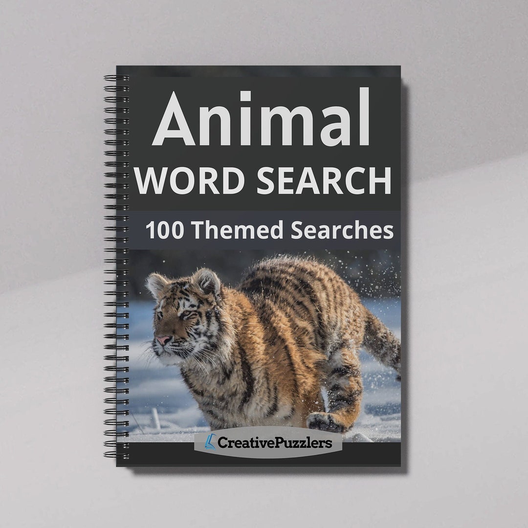 Animal Word Search Book: 100 Animal Themed Word Searches - Etsy