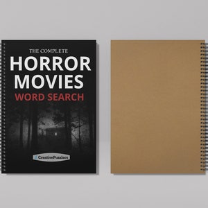Horror Movies Word Search: 100 Horror Themed Puzzles, Horror Movie ...