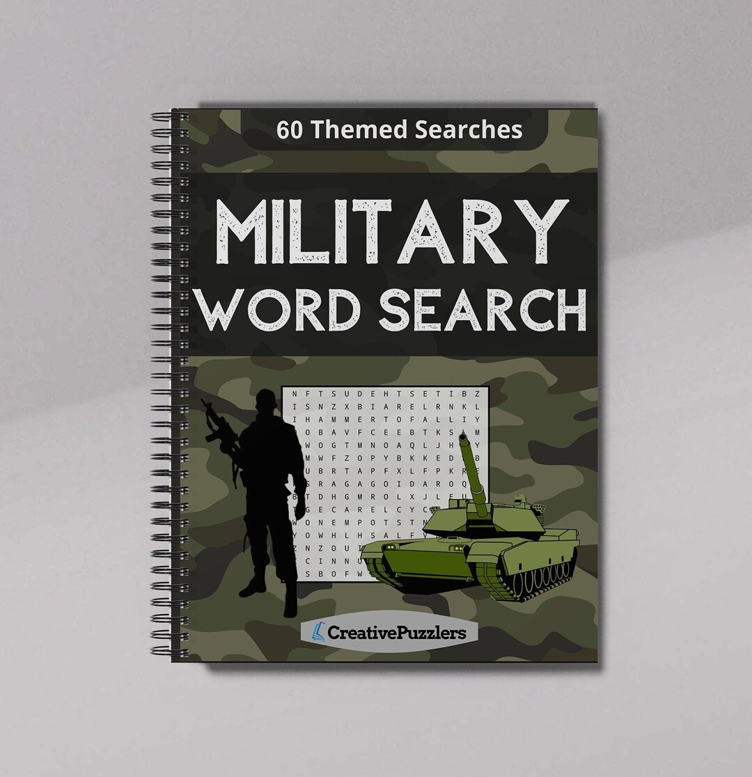 Military Word Search: 60 Pages Military Army Gift Book - Etsy
