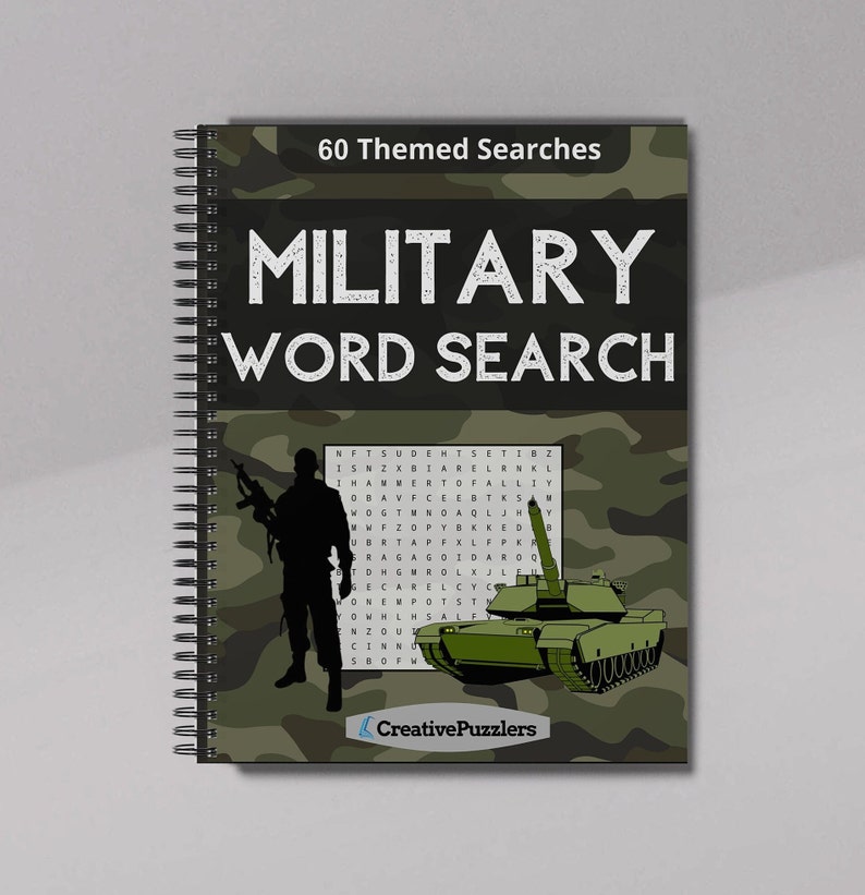 Military Word Search: 60 Pages Military Army Gift Book - Etsy