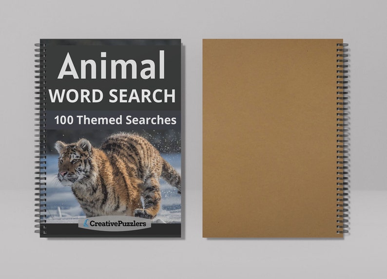 Animal Word Search Book: 100 Animal Themed Word Searches - Etsy
