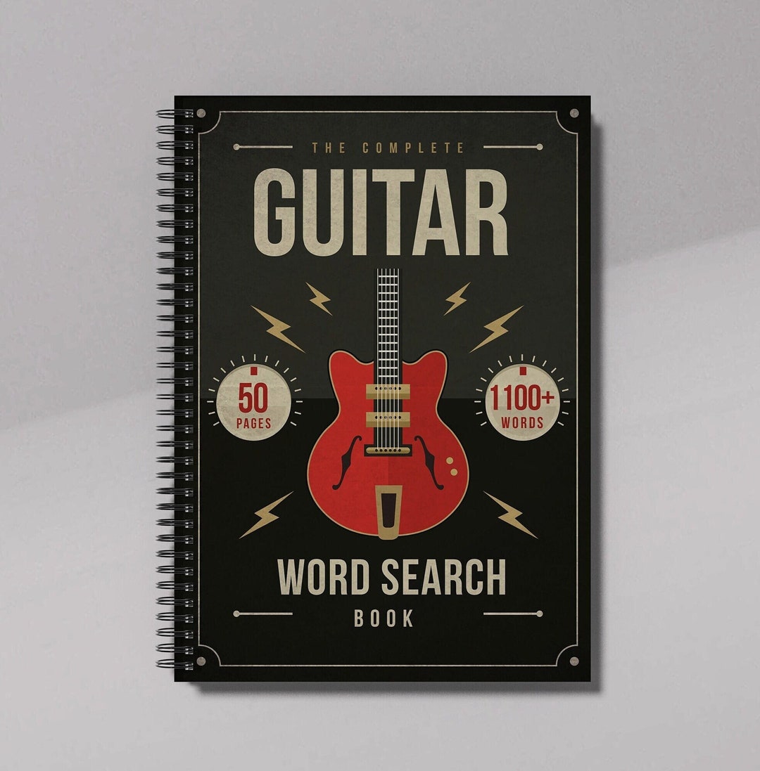 Guitar Word Search: Gift Book for Guitar Players - Etsy