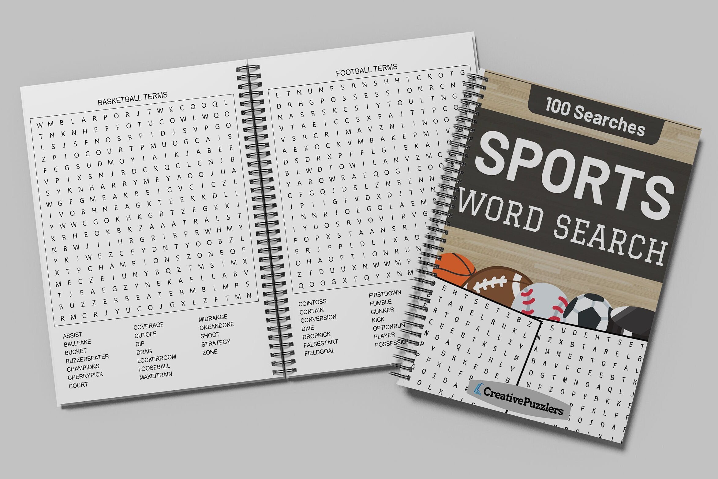 Sports Word Search: 100 Sports Themed Word Search Puzzles - Etsy