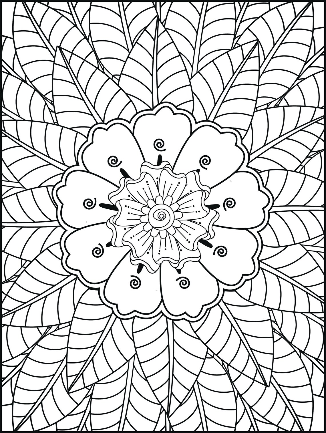 260 Mandala Coloring Pages, Printable Coloring Pages, Intricate Mandala ...