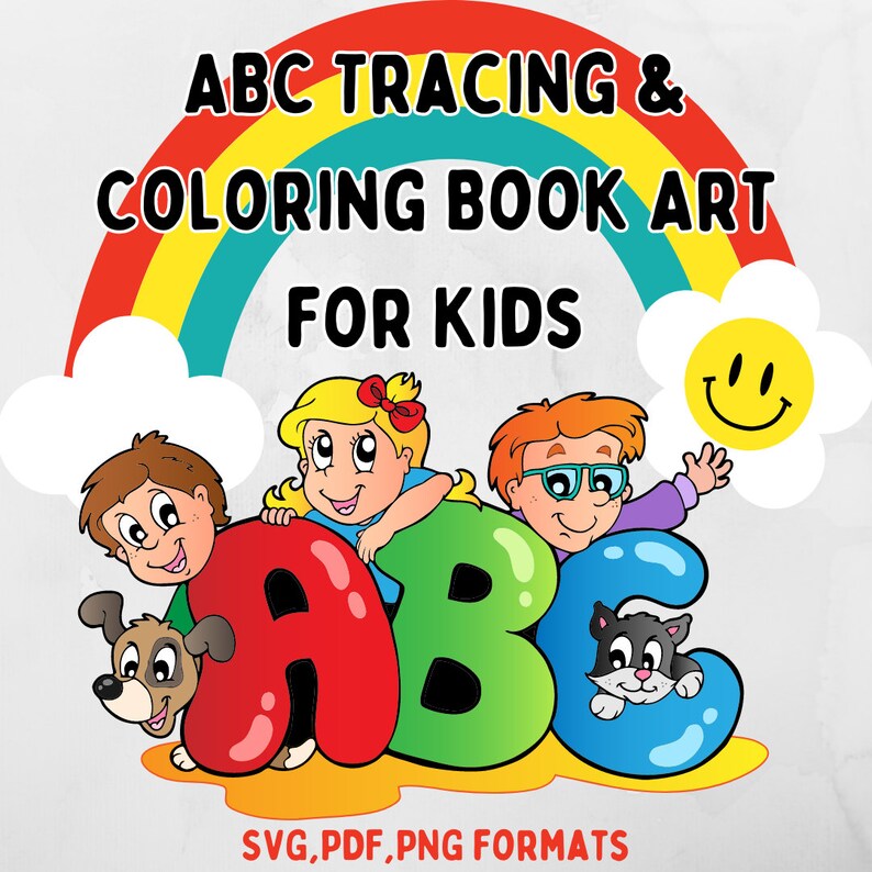 Alphabet Coloring and Tracing for Kids - Etsy
