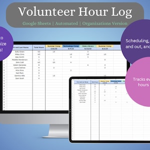 Hour Tracker for Organizations/clubs, Volunteer Scheduling, Timesheet ...