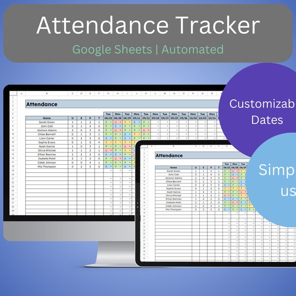 Attendance Tracker - Etsy