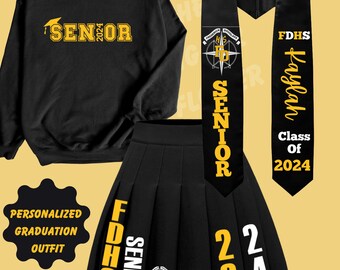 Custom Senior 2PC Skirt Sets College Graduates PREK Grad & - Etsy