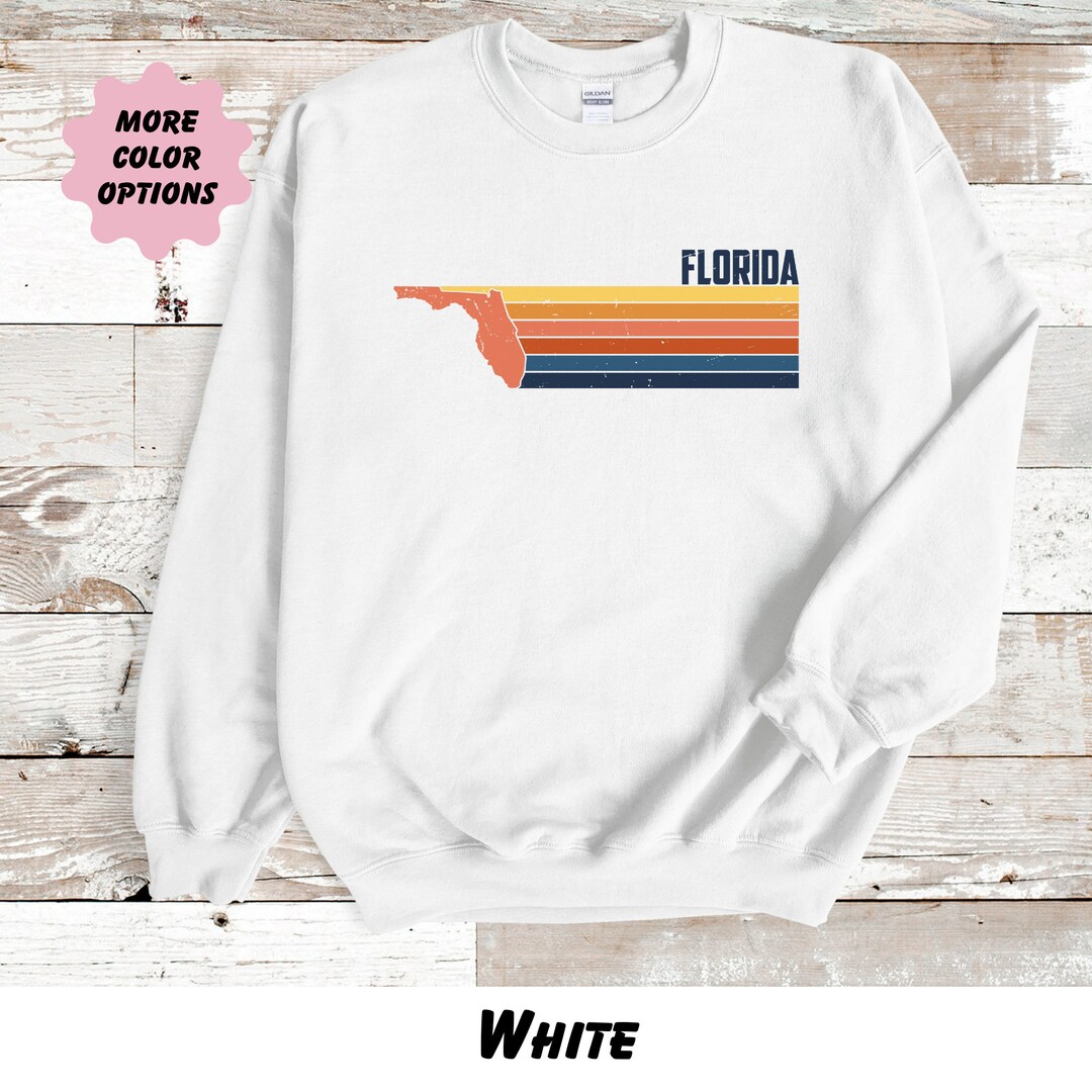 Florida Sweatshirt, Vintage Style Sweatshirt, USA Sweatshirt ...