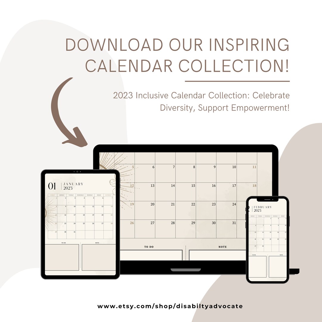 Beautifully Designed Digital Calendars for Disability Advocate ...