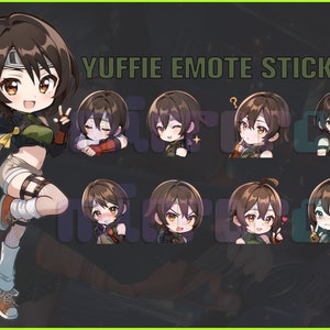 Yuffie, FF7, Twitch, Discord, Youtube, YT, Stream Emote Emoji Sticker ...