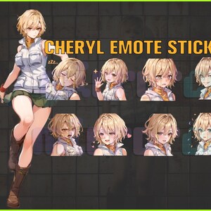 Cheryl/heather Mason Chibi Emote Sticker Pack: Twitch, Discord, Youtube ...