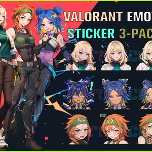 Valorant 3pack, Neon/deadlock/skye, Twitch, Discord, Youtube, YT ...