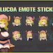Lucoa MKDM, Twitch, Discord, Youtube, YT, Stream Emote Emoji Sticker ...