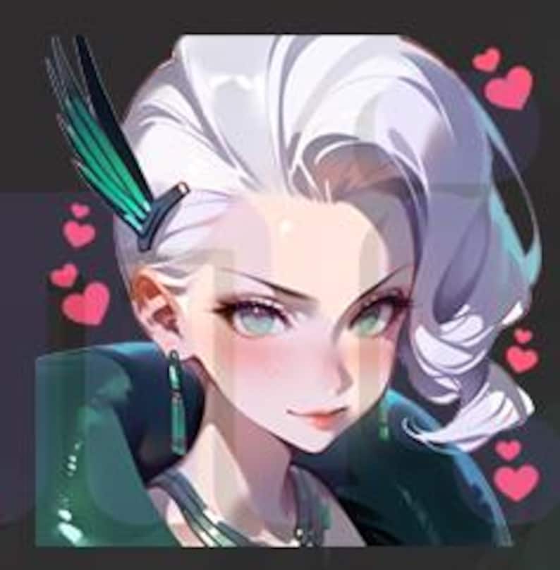 Lady Geist Emote Sticker Pack: Twitch, Discord, Youtube (digital ...