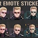 Albert Wesker Emote Sticker Pack: Twitch, Discord, Youtube (digital ...