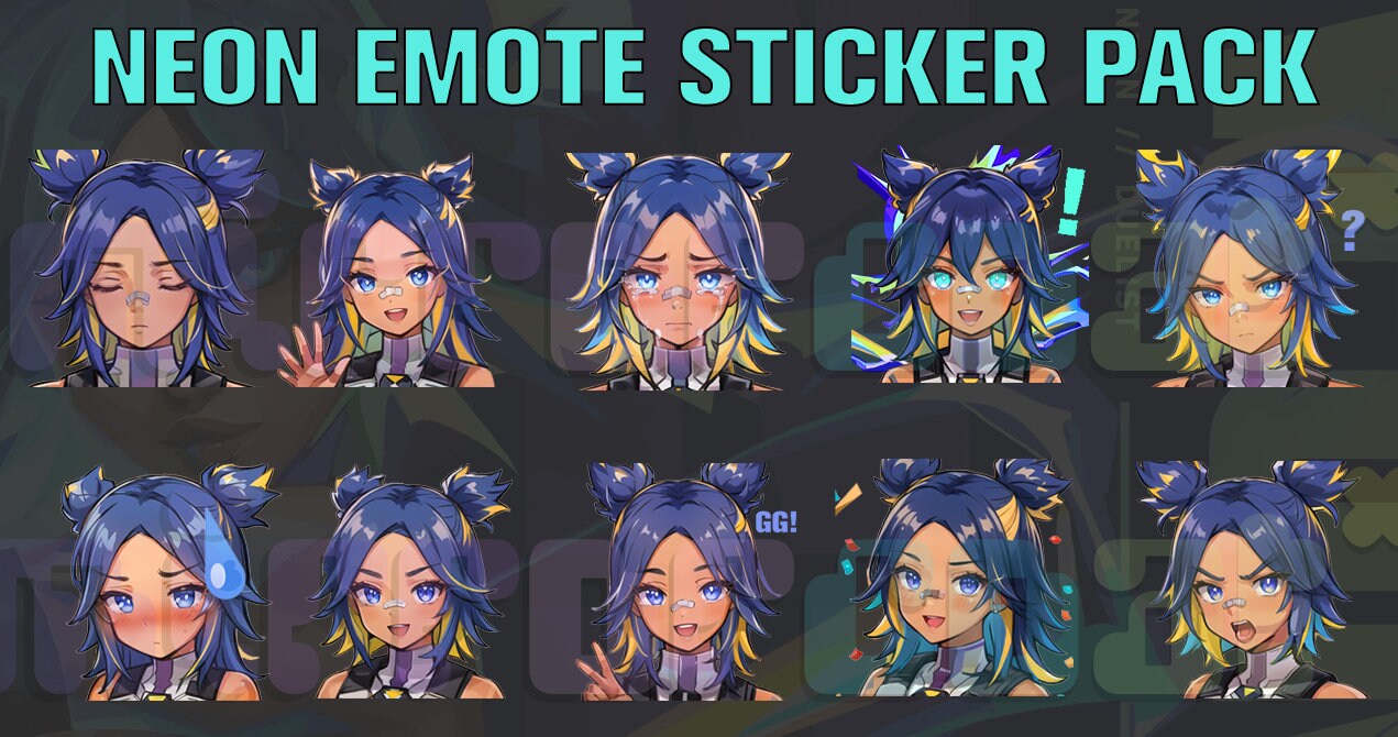 Valorant 3pack, Neon/deadlock/skye, Twitch, Discord, Youtube, YT ...