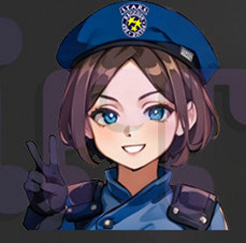 Jill Valentine RE1,DBD, Twitch, Discord, Youtube, YT, Stream Emote ...