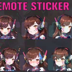 OW Bundle 3 Pack,kiriko,mei,dva,twitch, Discord, Youtube, YT, Stream Emote Emoji Sticker Pack ...