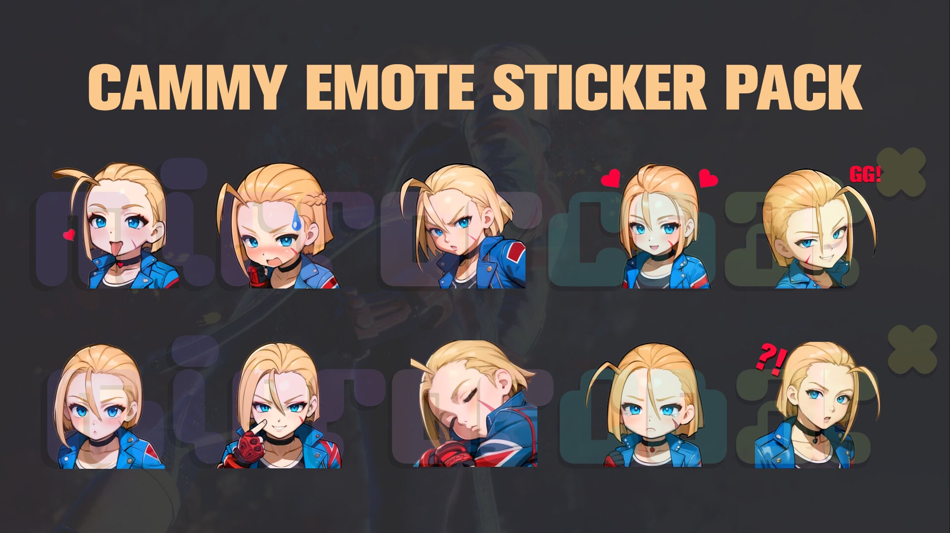 SF6 3-pack Juri/cammy/chun Li, Twitch, Discord, Youtube, YT, Stream ...