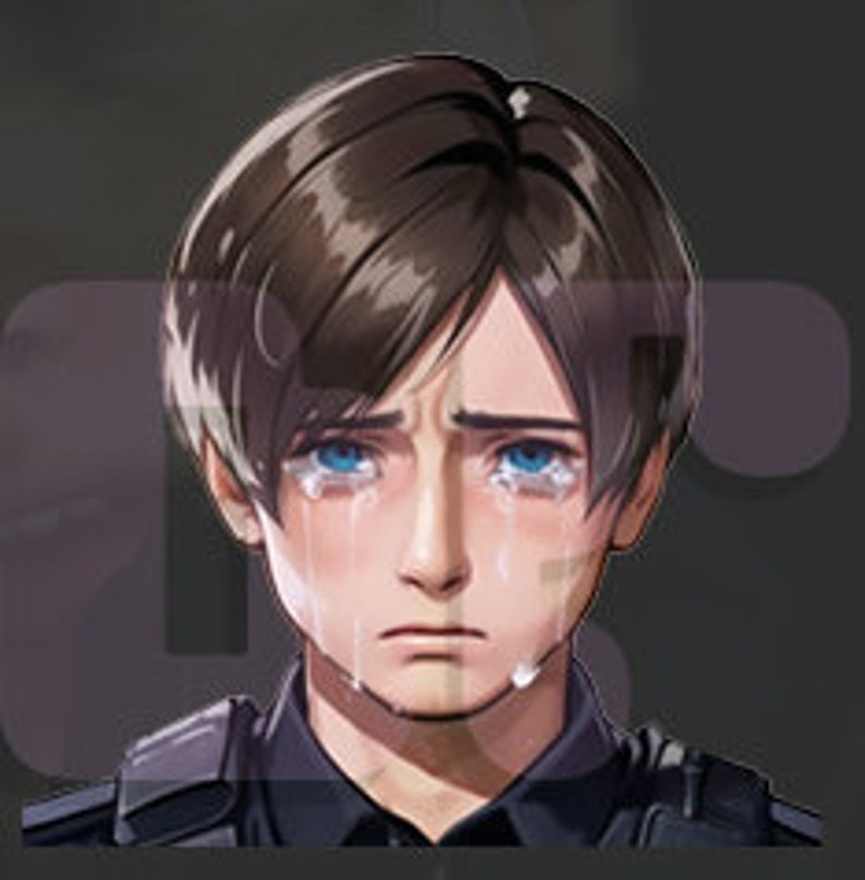 Leon S. Kennedy Emote Sticker Pack: Twitch, Discord, Youtube (digital ...