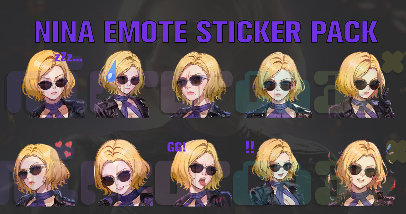 Tekken 8 Emote Sticker Pack: Lili, Reina, Nina (digital Download) - Etsy