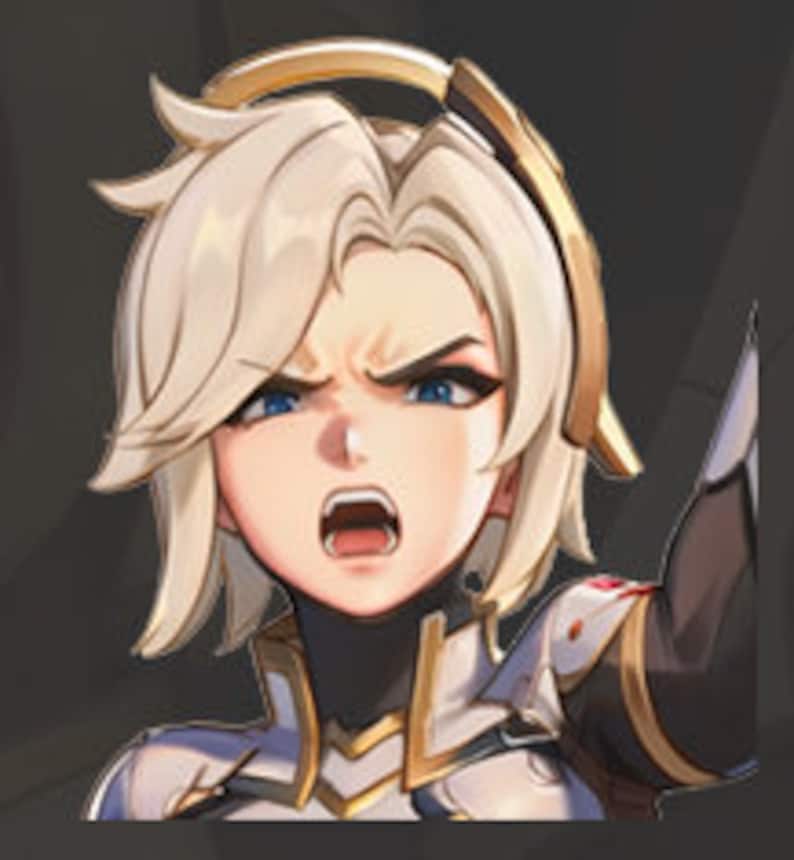 Mercy Overwatch Emote Sticker Pack: Twitch, Discord, Youtube (digital ...