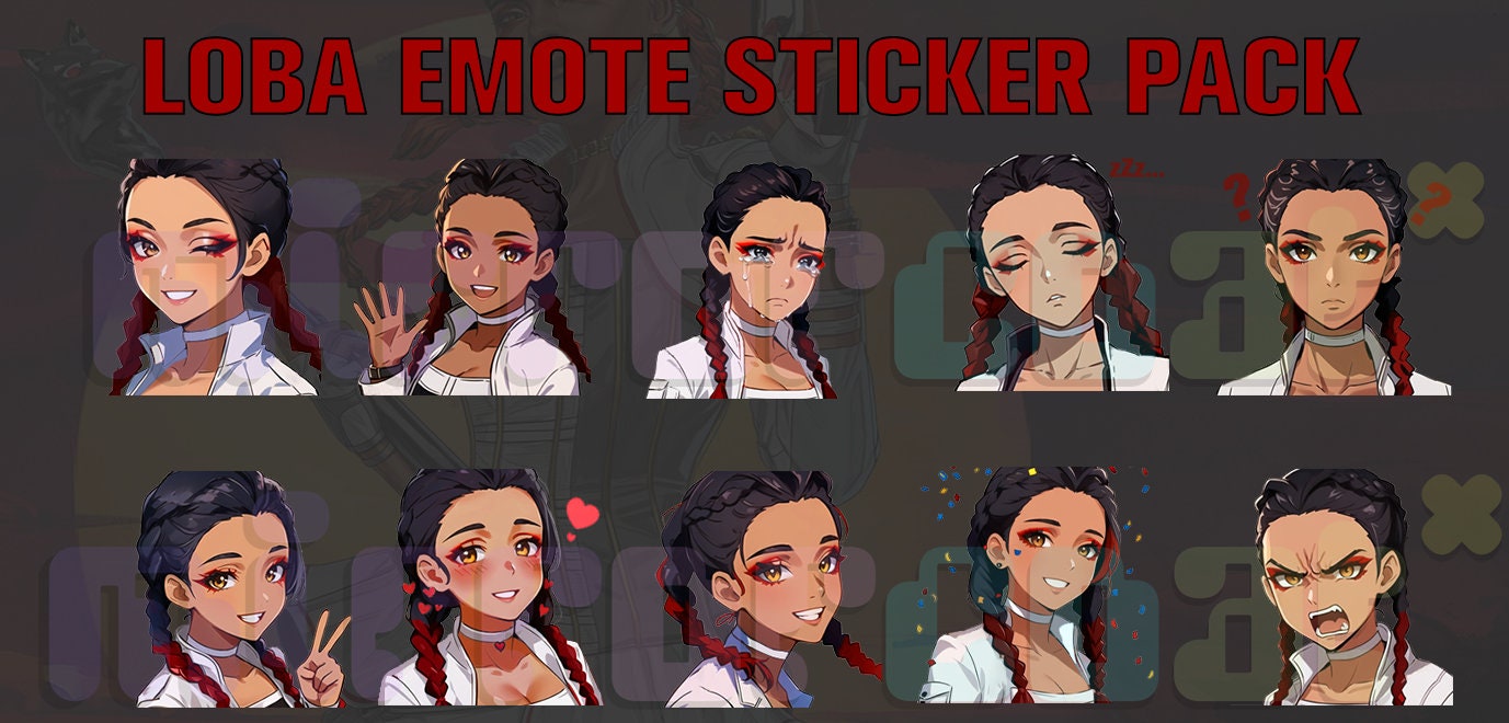 Loba Apex, Twitch, Discord, Youtube, YT, Stream Emote Emoji Sticker ...