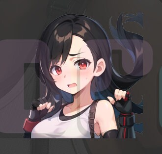 Tifa Lockhart Emote Sticker Pack: FF7 Chibi (digital Download) - Etsy