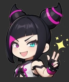 Juri Han SF6 Emote Sticker Pack: Twitch, Discord, Youtube (PNG Digital ...