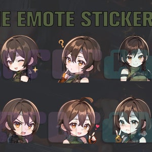 FF7 Girls Emote Sticker Pack: Tifa, Aerith, Yuffie (digital Download ...