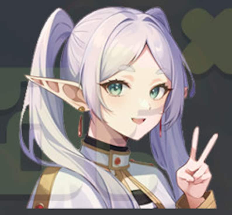 Frieren, Twitch, Discord, Youtube, YT, Stream Emote Emoji Sticker Pack ...