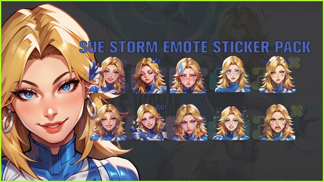 Sue Storm(invisible Woman), Marvel Rivals,twitch,discord,youtube,yt ...