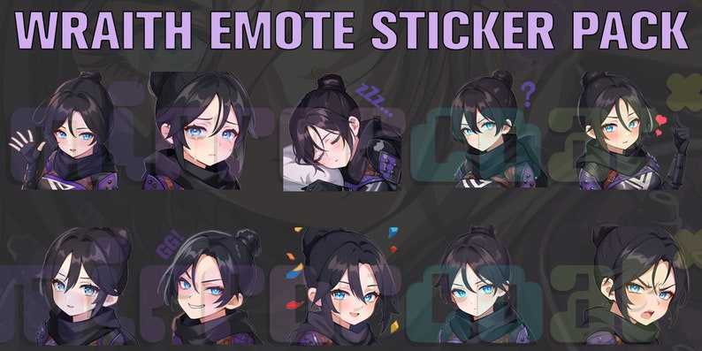 Wraith Apex, Twitch, Discord, Youtube, YT, Stream Emote Emoji Sticker ...