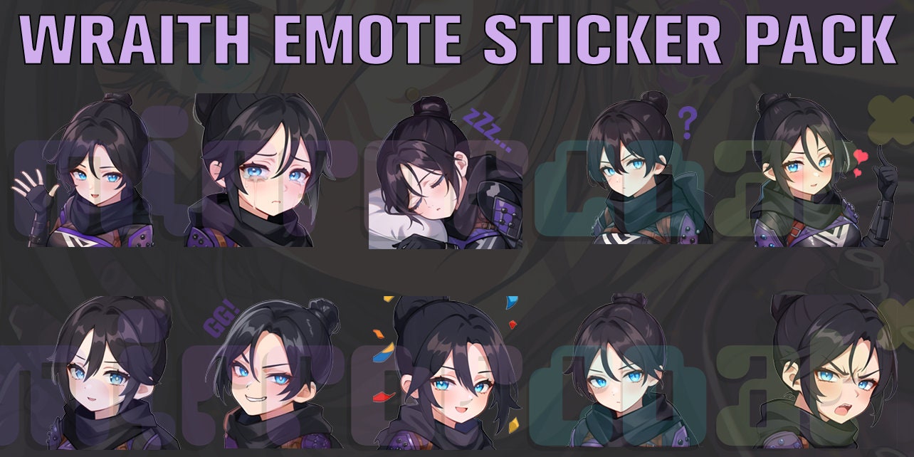 Wraith Apex, Twitch, Discord, Youtube, YT, Stream Emote Emoji Sticker ...