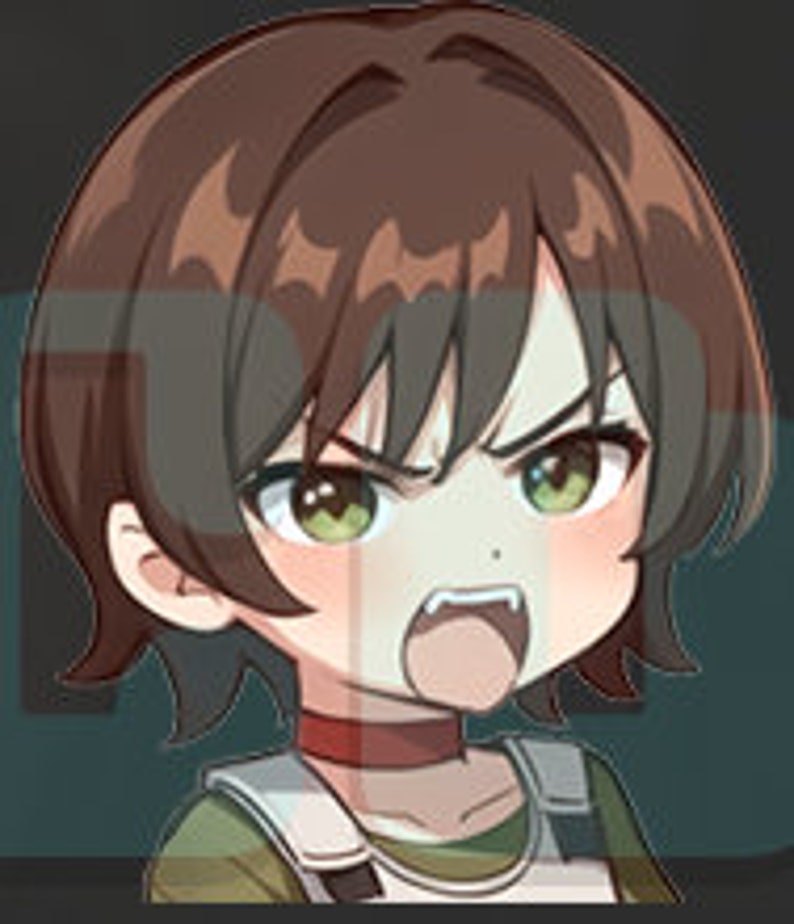 Rebecca Chambers Chibi Emote Sticker Pack for Twitch, Discord, Youtube ...