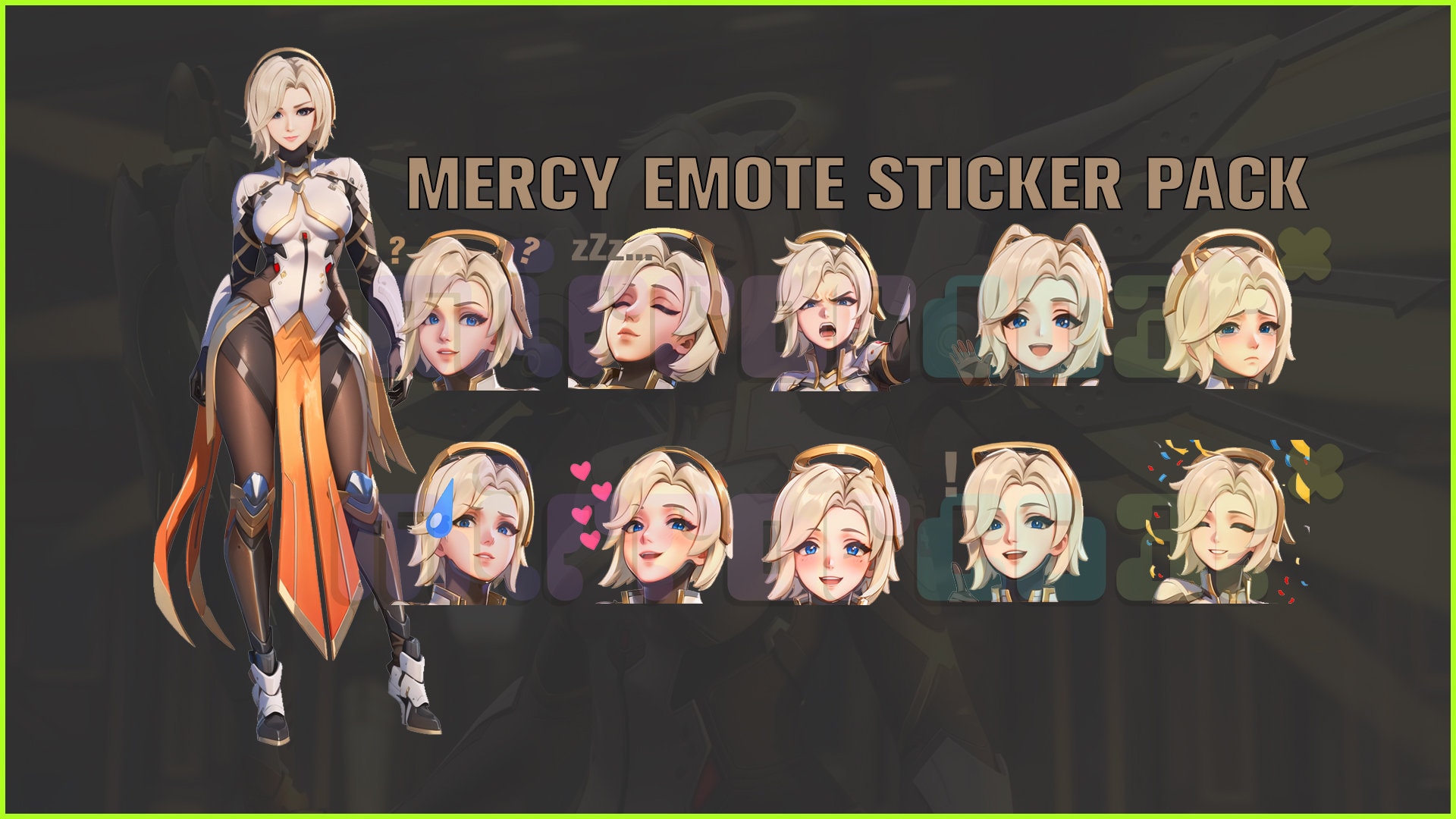 Mercy Overwatch 2, Twitch, Discord, Youtube, YT, Stream Emote Emoji ...