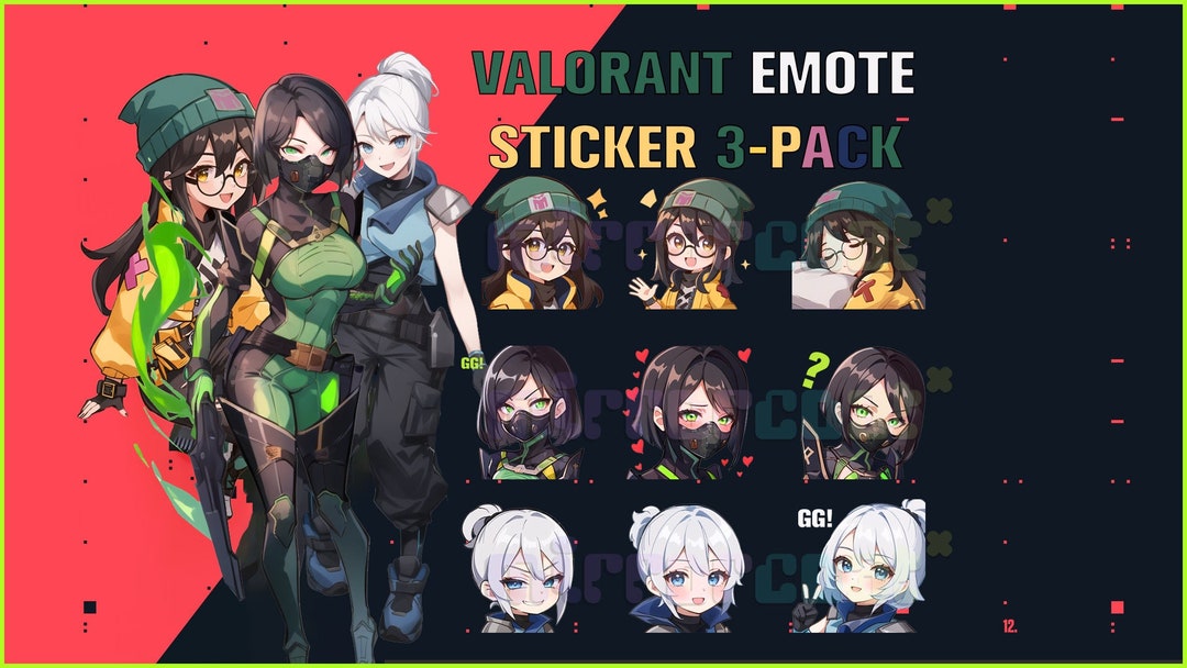 Valorant 3pack, Jett/killjoy/viper, Twitch, Discord, Youtube, YT ...