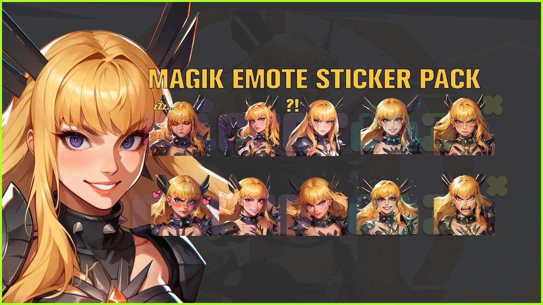 Magik Emote Sticker Pack, Streaming Emoji (digital Download) - Etsy