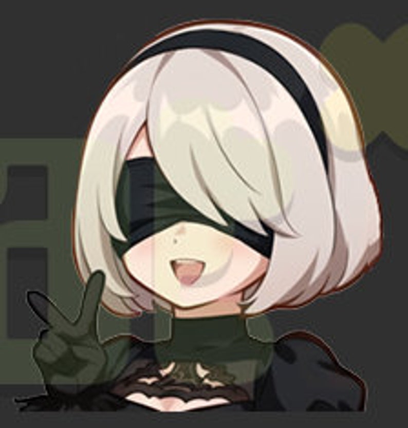 2B Nier Automata, Twitch, Discord, Youtube, YT, Stream Emote Emoji ...