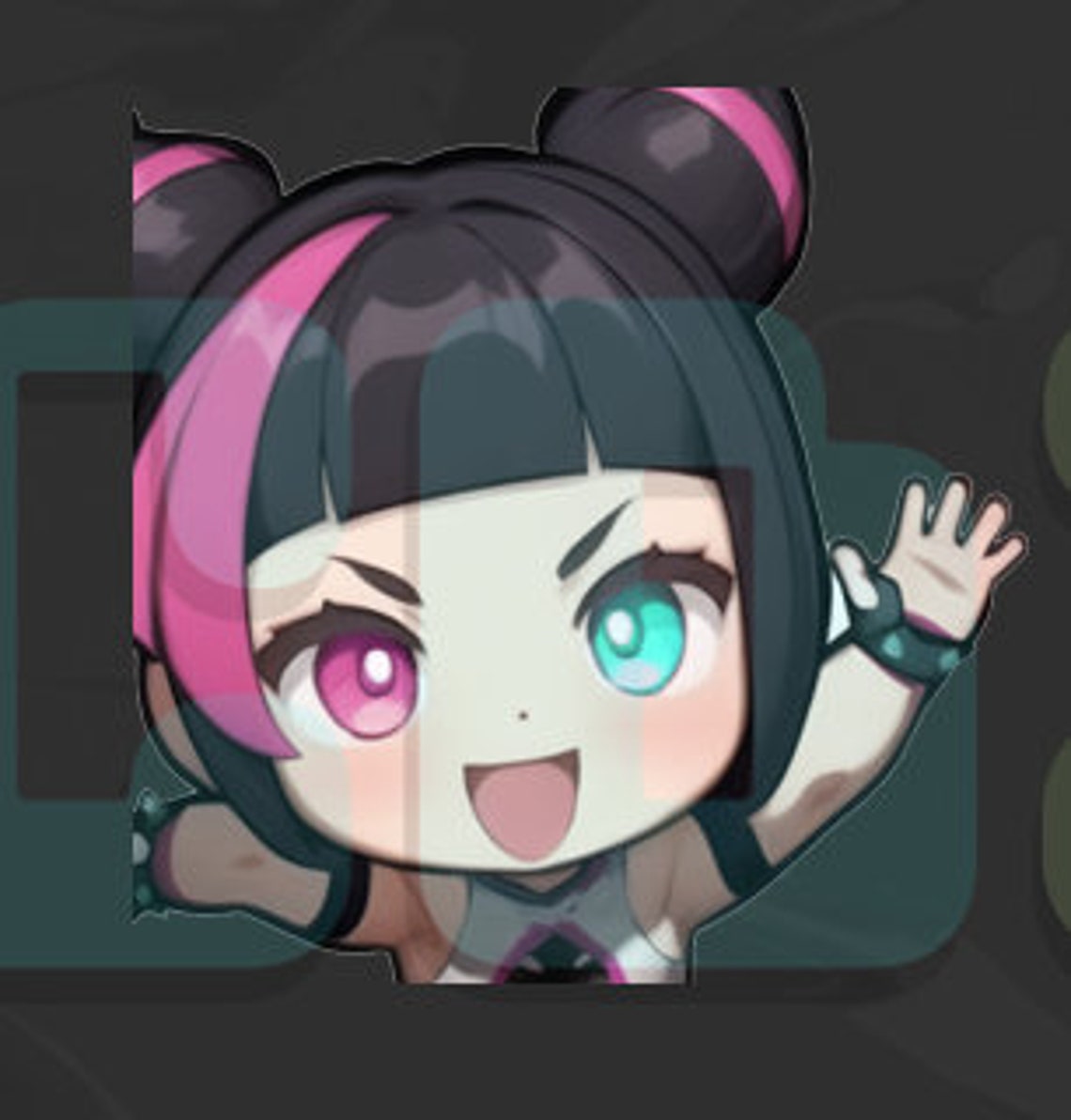 Juri Han SF6 Emote Sticker Pack: Twitch, Discord, Youtube (PNG Digital ...