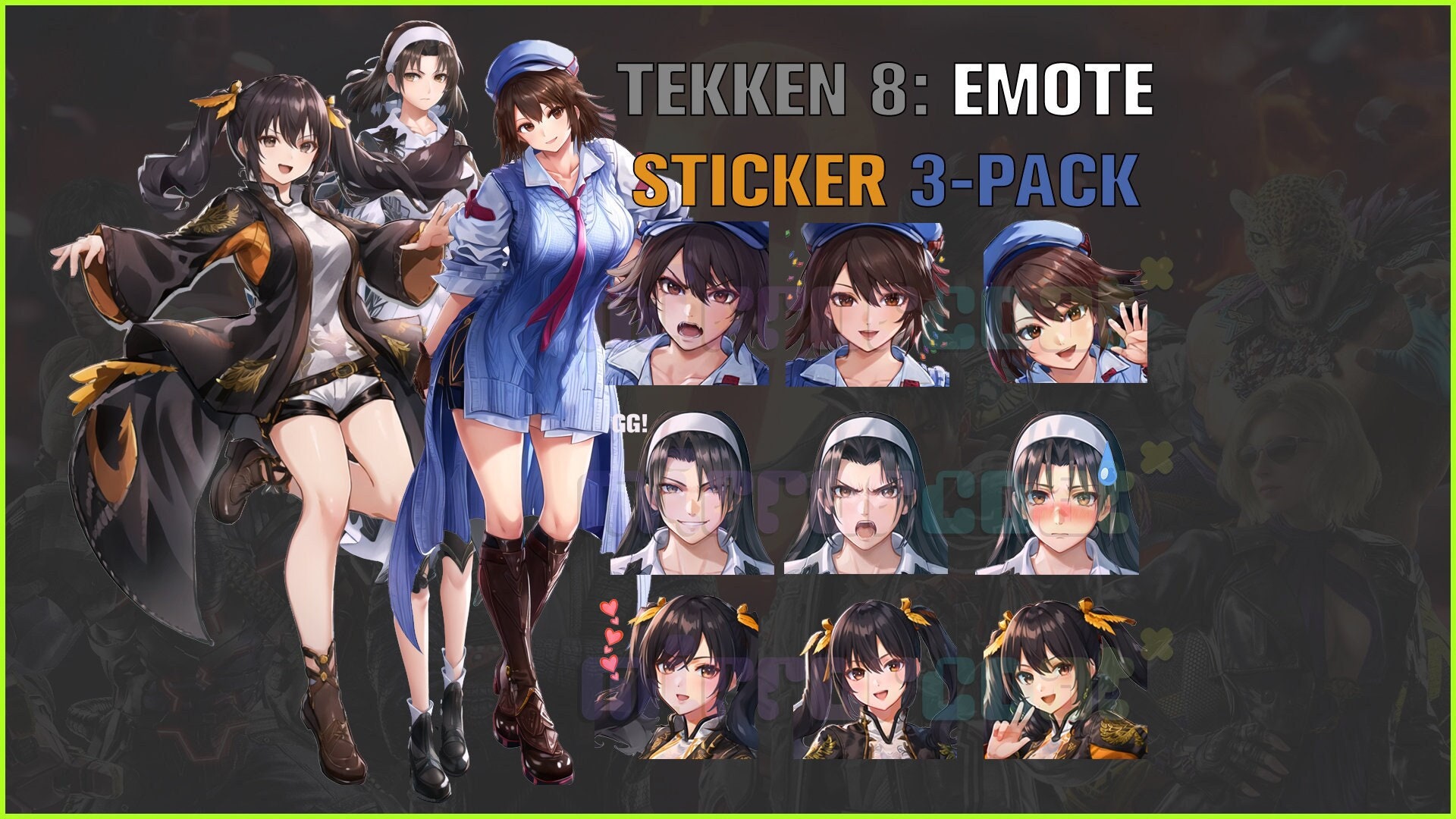 Tekken 8 3pack-bundle,xiaoyu,jun,asuka, Twitch, Discord, Youtube ...