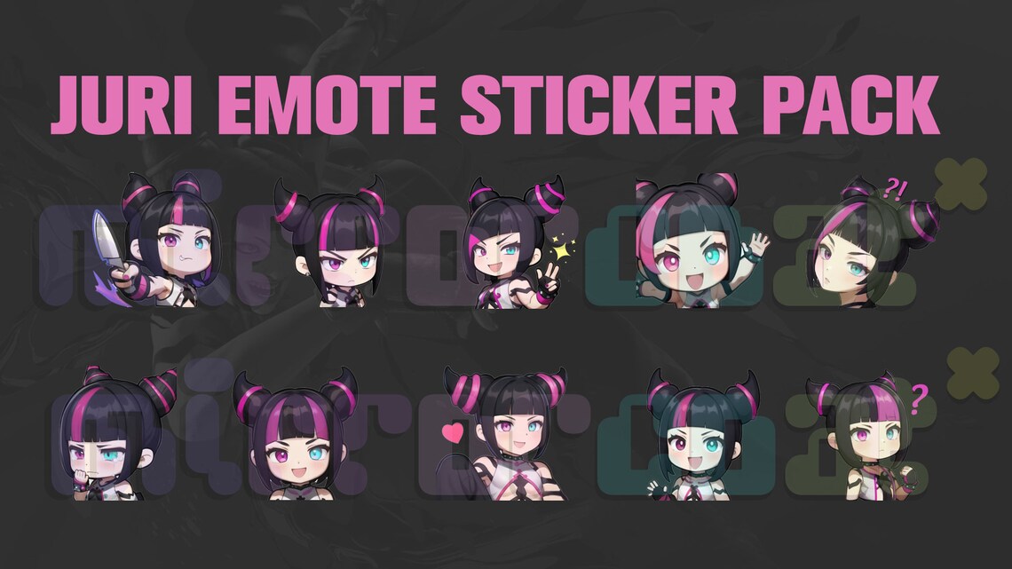 SF6 3-pack Juri/cammy/chun Li, Twitch, Discord, Youtube, YT, Stream ...