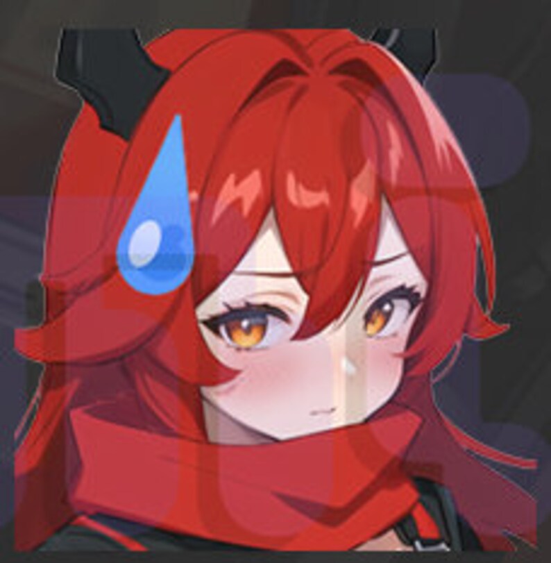 Red Hood Nikke Emote Sticker Pack: Twitch, Discord, Youtube (digital ...