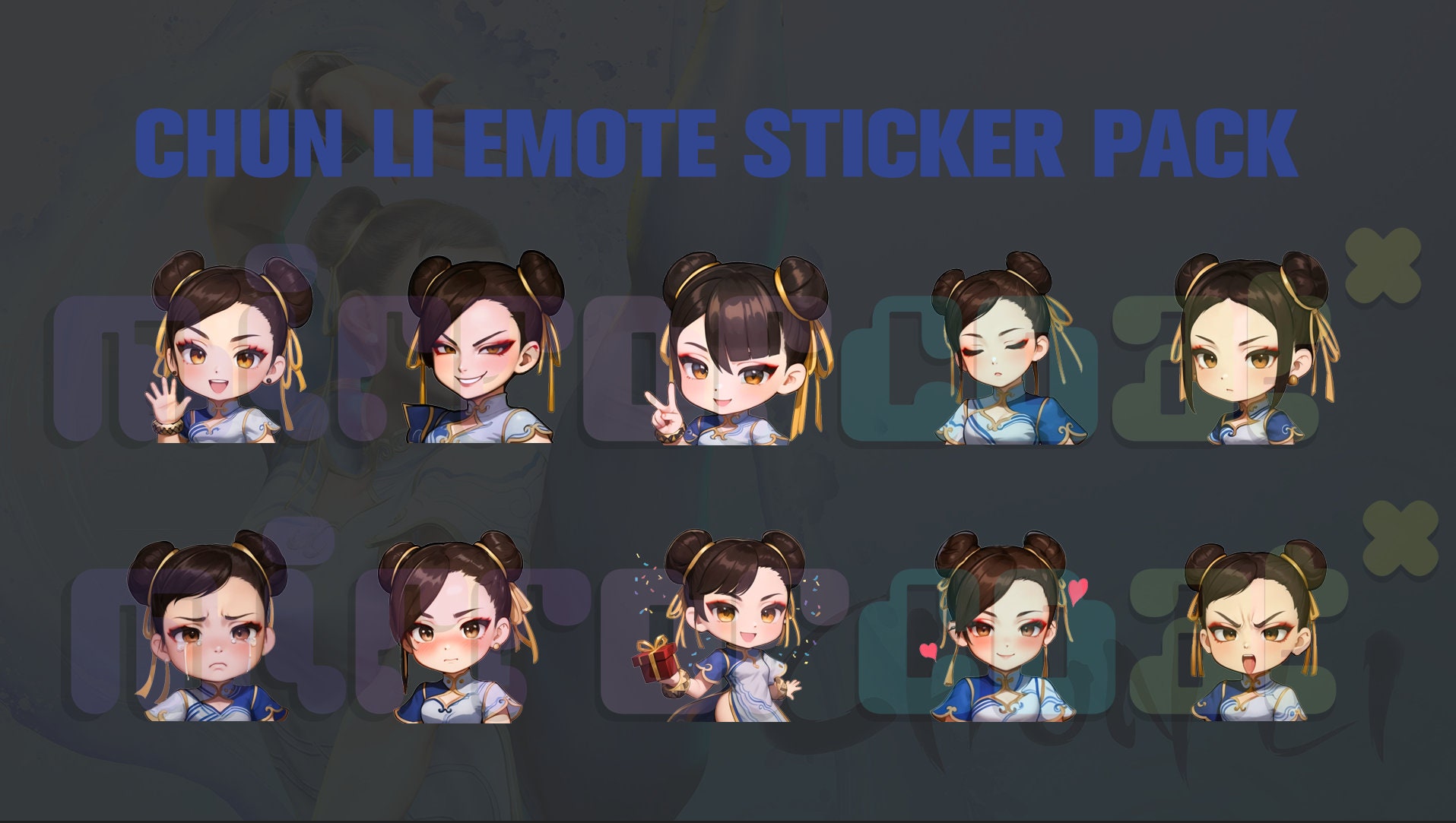 SF6 3-pack Juri/cammy/chun Li, Twitch, Discord, Youtube, YT, Stream ...