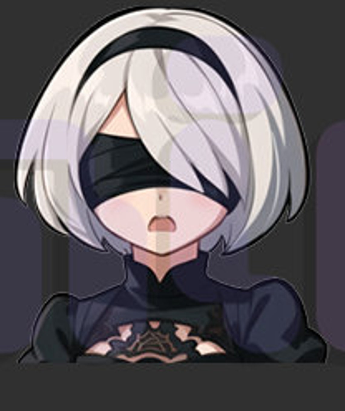 2B Nier Automata Emote Sticker Pack: Twitch, Discord, Youtube (digital ...