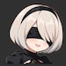 2B Nier Automata Emote Sticker Pack: Twitch, Discord, Youtube (digital ...